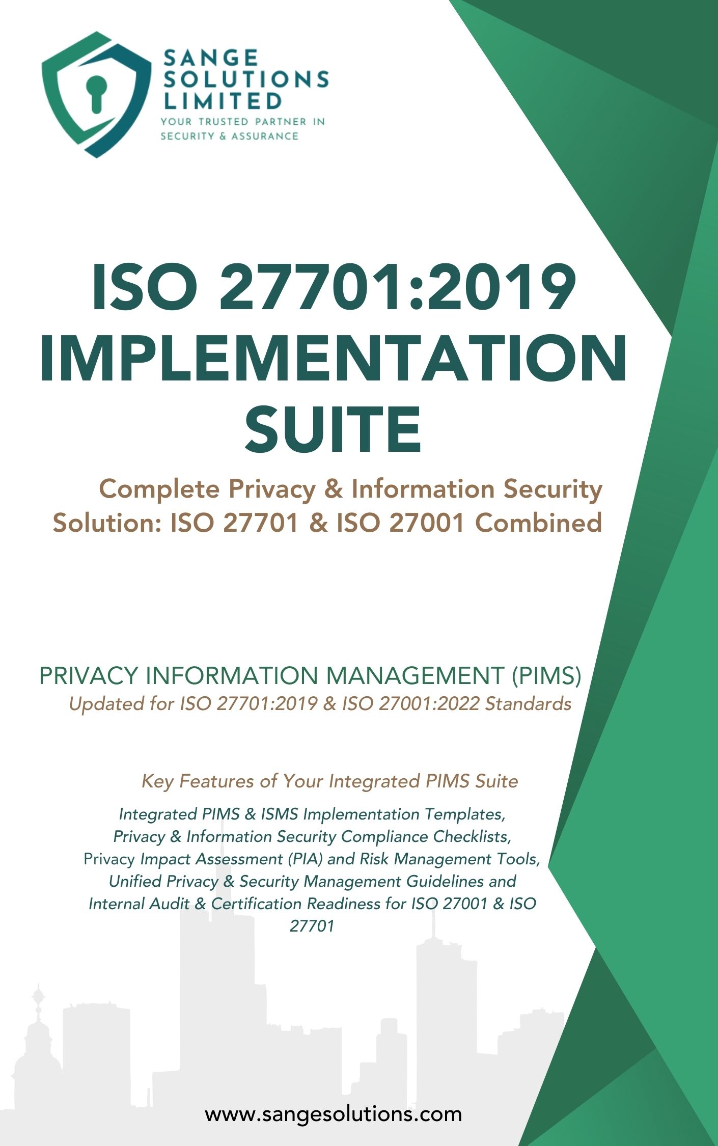 Iso 27701 2019 Implementation Suite Sange Solutions Limited